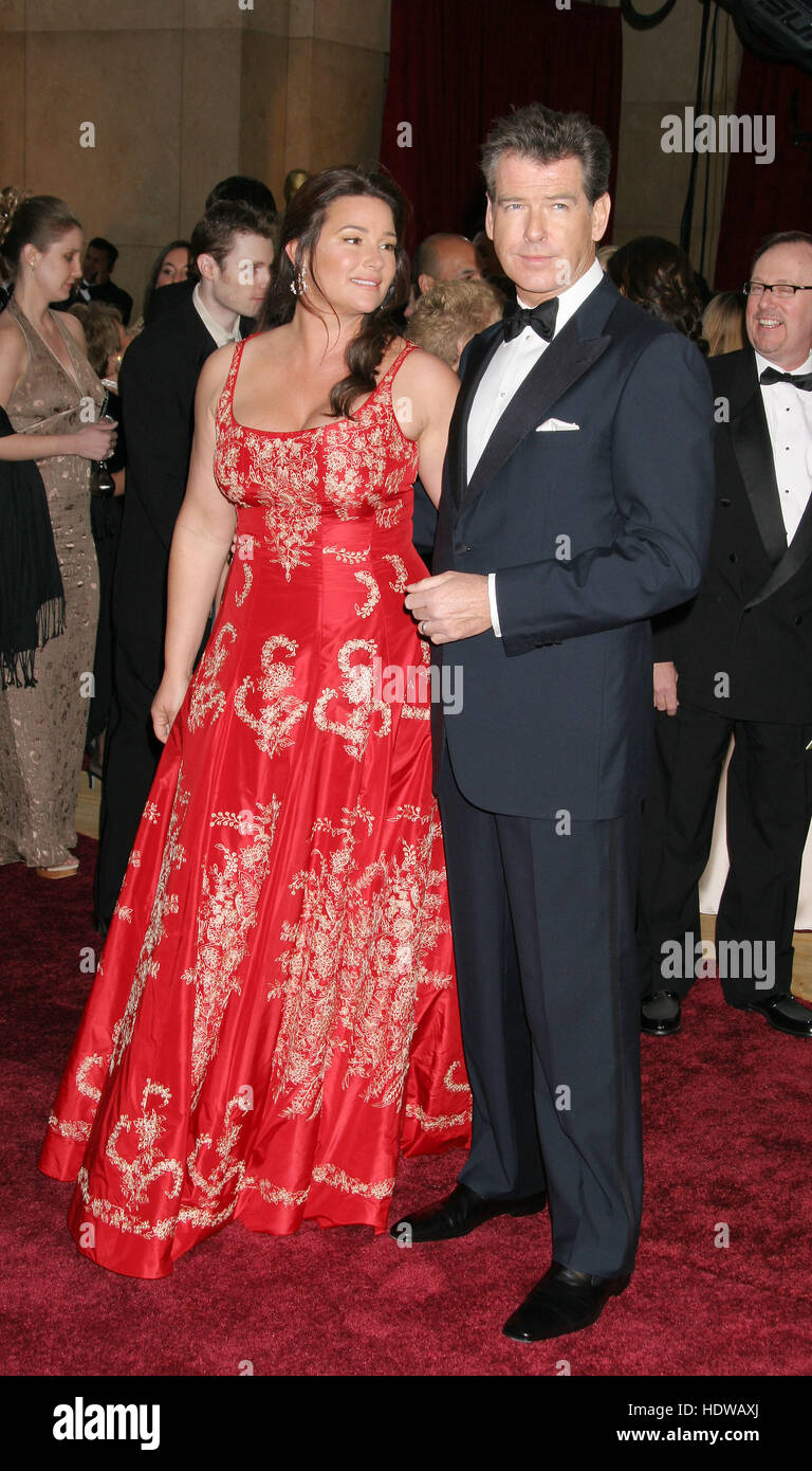Keely Shaye Smith and Pierce Brosnan at the 77th Annual Academy Awards ...
