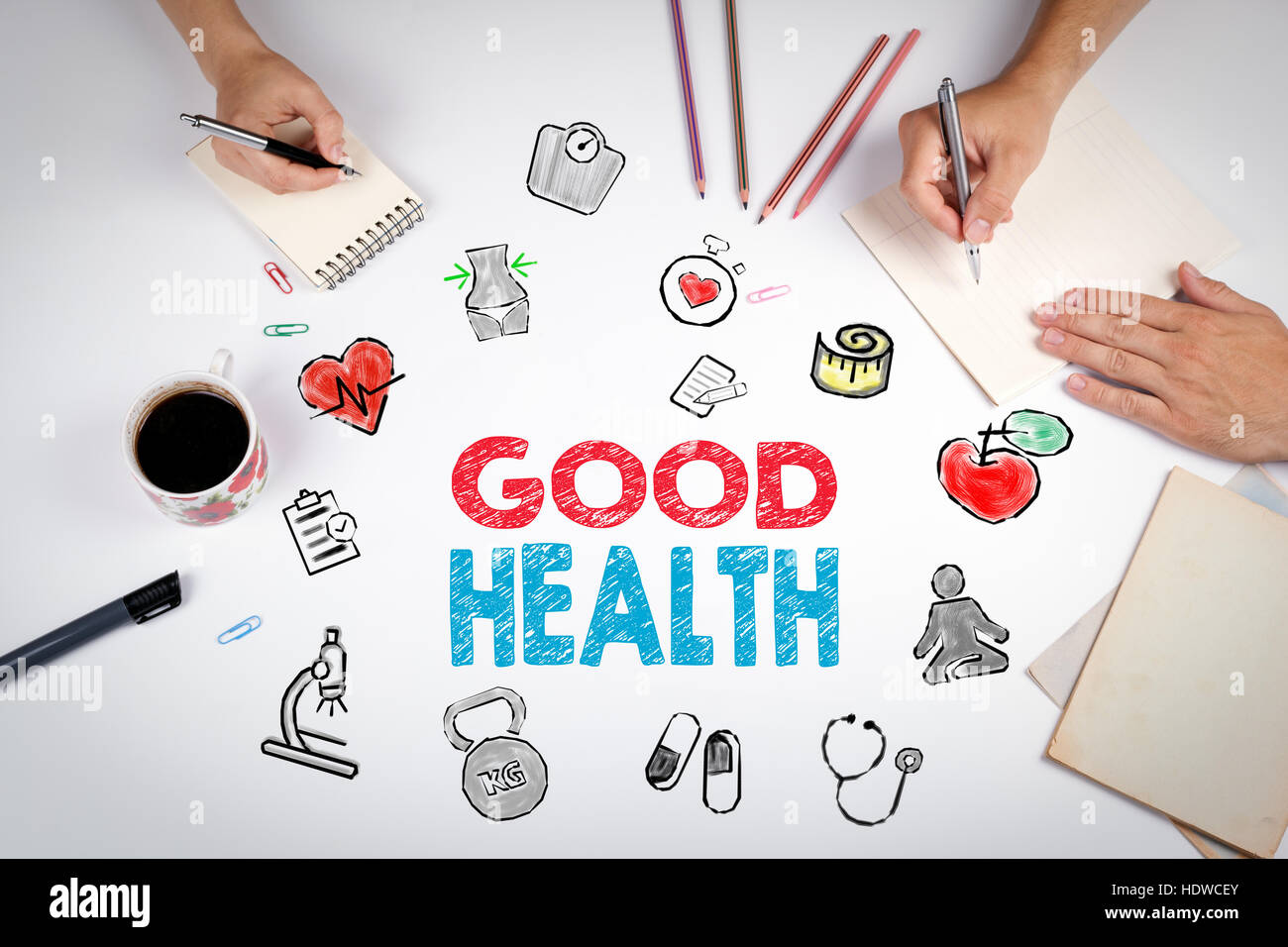 Good Health concept. Healty lifestyle background. The meeting at the ...