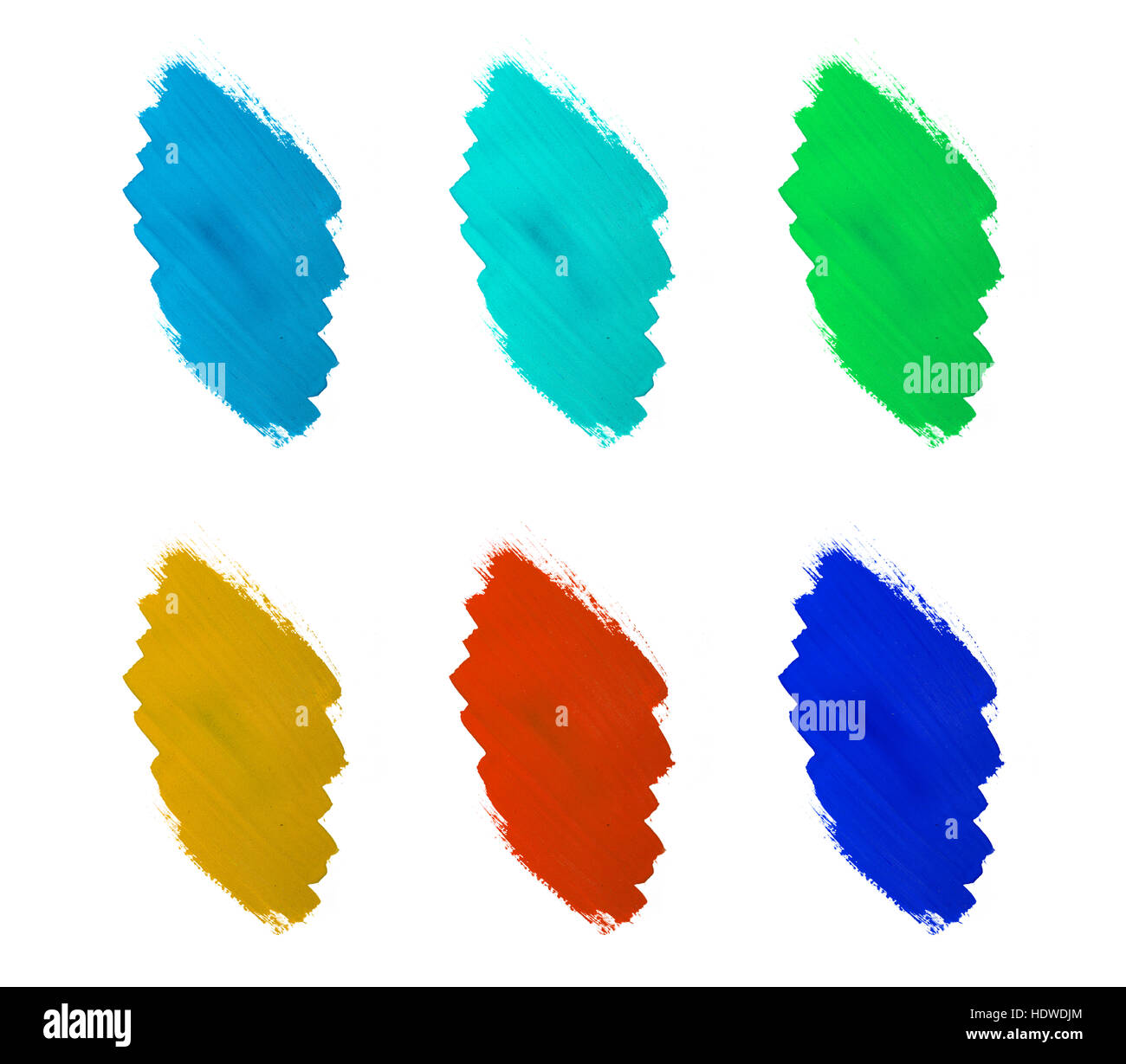 Shape of different color isolated on white background Stock Photo - Alamy