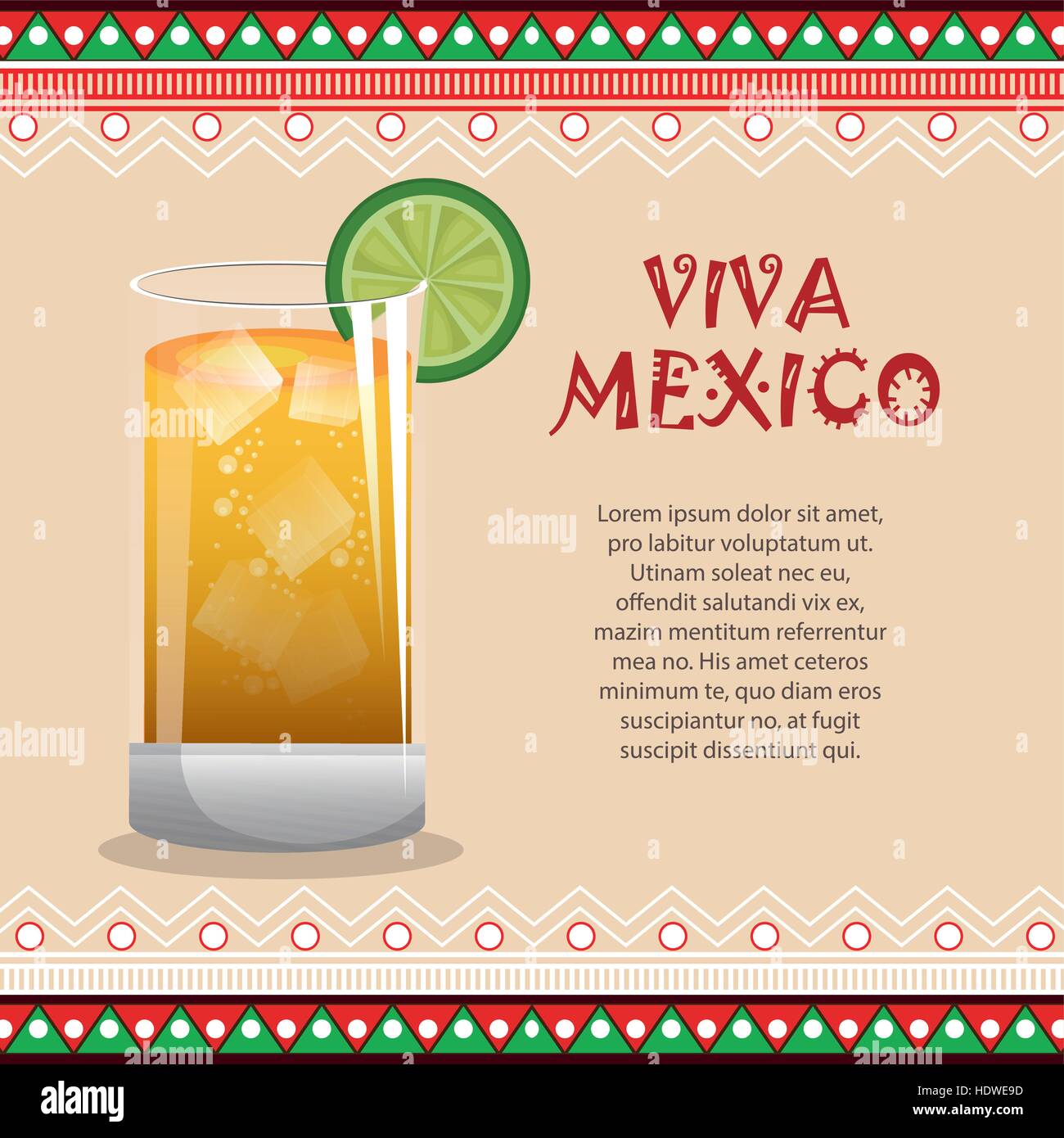 viva mexico poster celebration vector illustration design Stock Vector ...