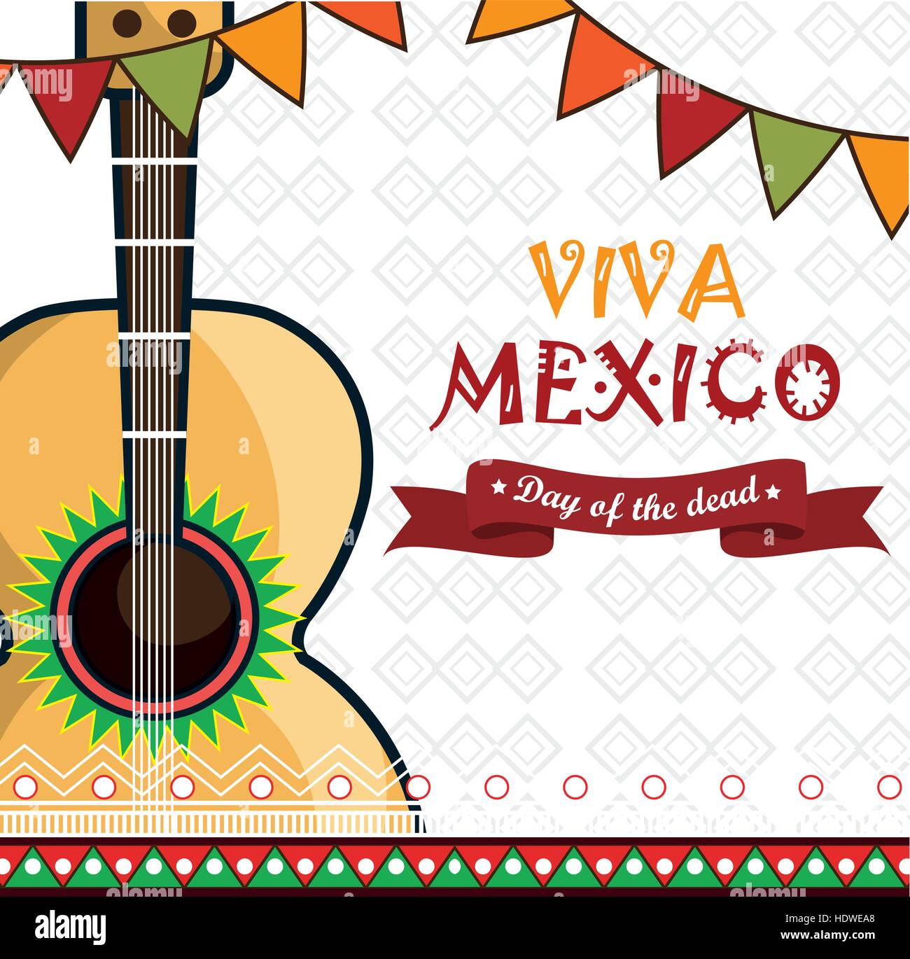 viva mexico poster celebration vector illustration design Stock Vector ...