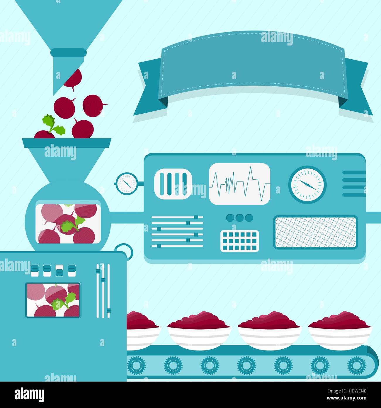 Beet sugar factory Stock Vector Images - Alamy