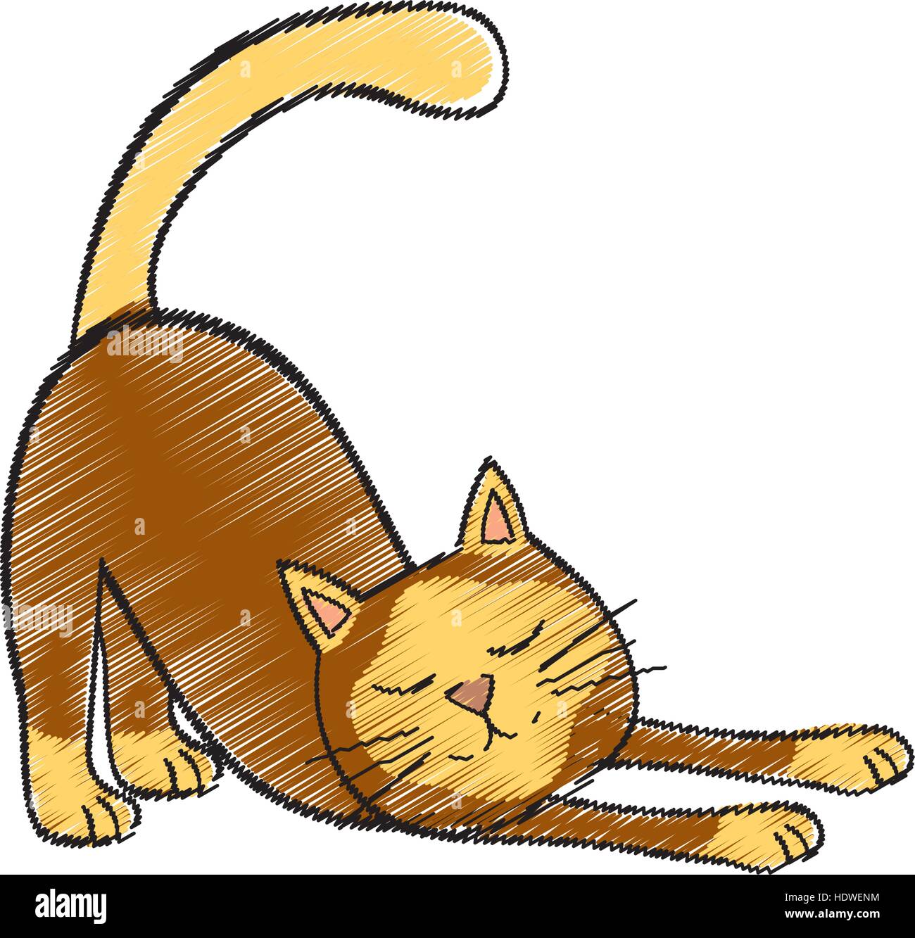 Cute cat cartoon icon vector illustration graphic design Stock Vector ...