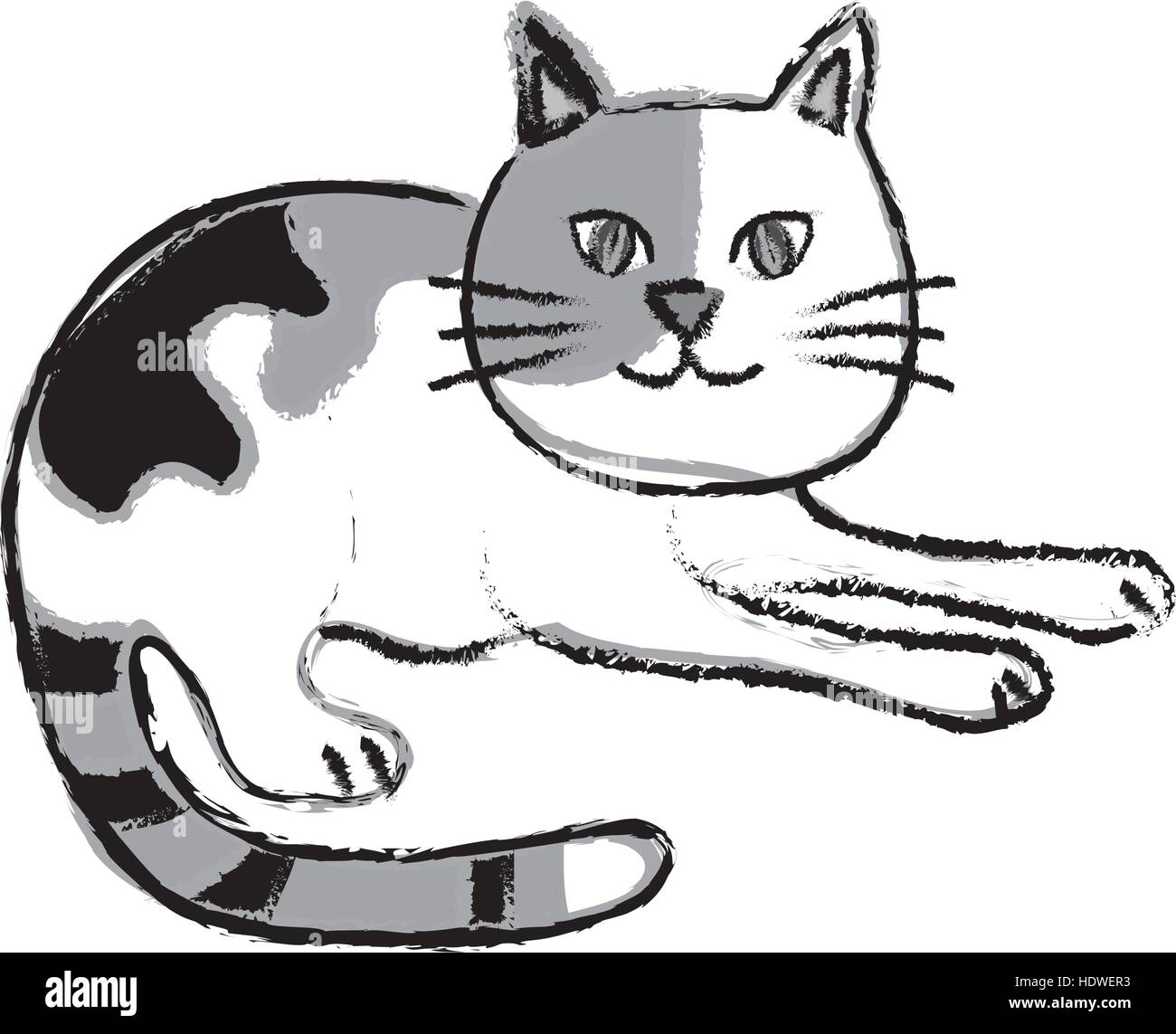 Cute cat cartoon icon vector illustration graphic design Stock Vector ...