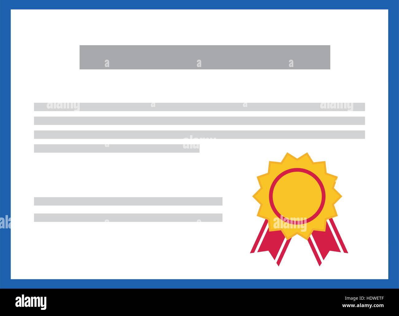 Diploma with emblem icon vector illustration graphic design Stock ...