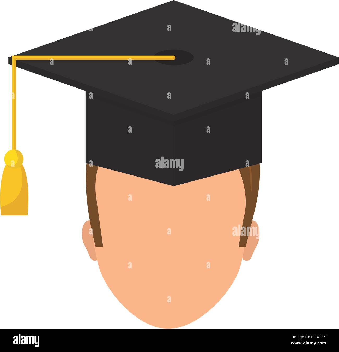 Graduation student hat icon vector illustration graphic design Stock ...