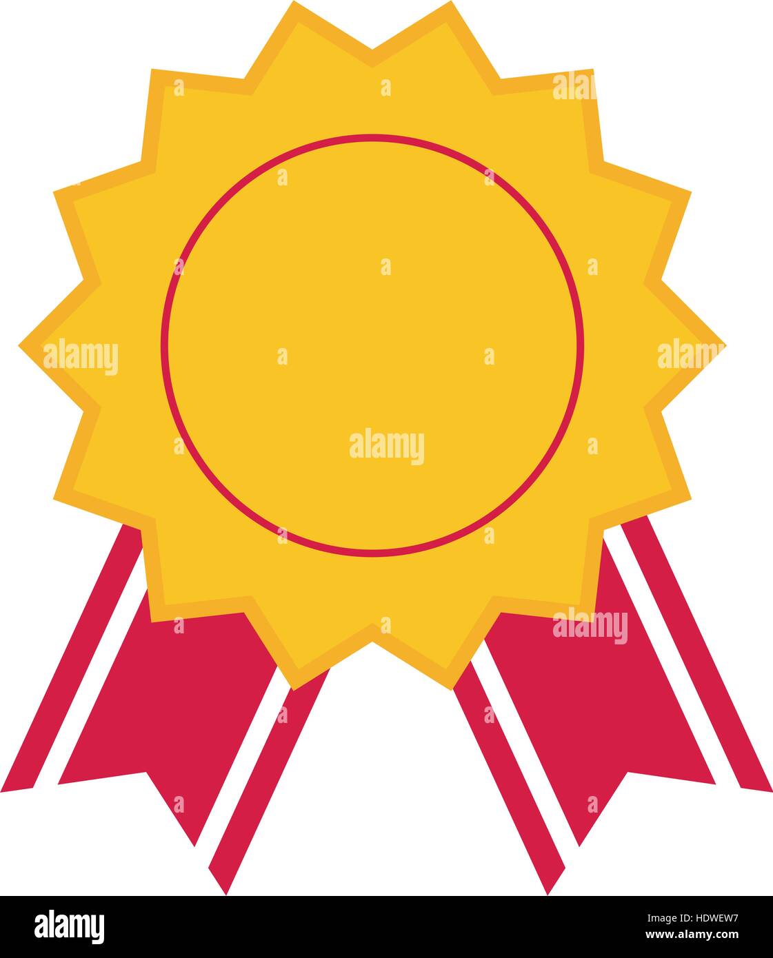 Medal with ribbon icon vector illustration graphic design Stock Vector ...