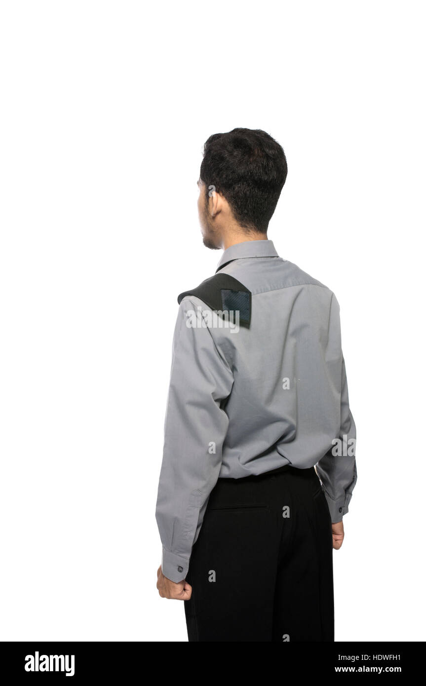 Man standing isolated back hi-res stock photography and images - Alamy