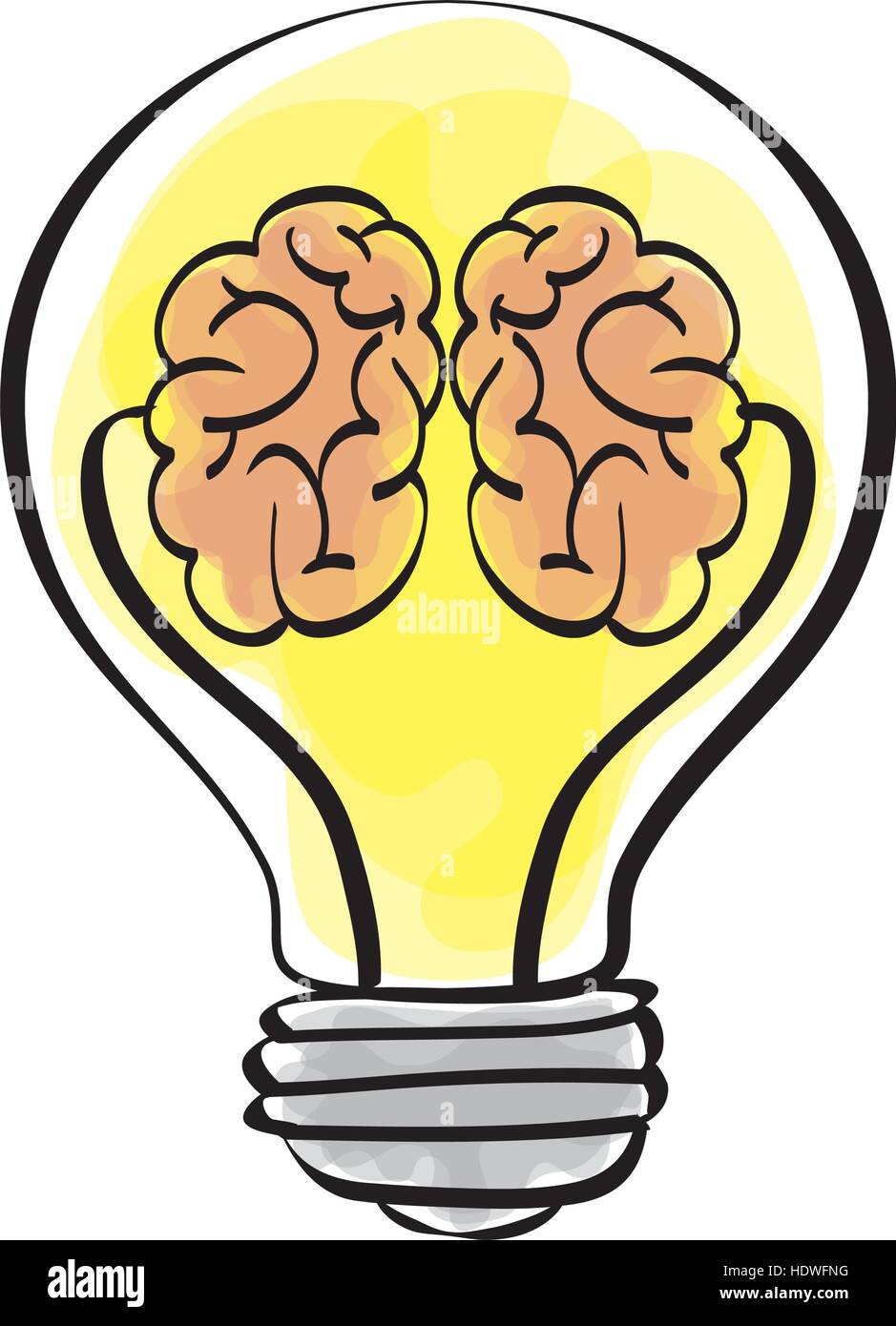 Bulb light draw icon vector illustration graphic design Stock Vector ...