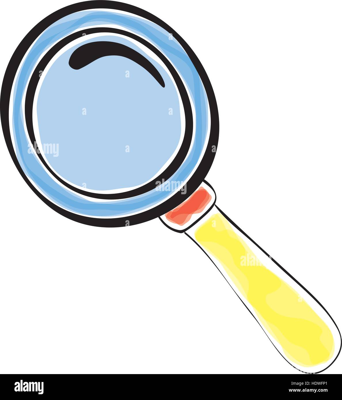 Magnifying glass draw icon vector illustration graphic design Stock ...