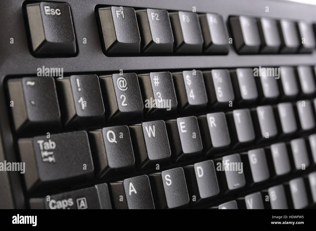Black keyboard for typing isolated over white background Stock Photo ...
