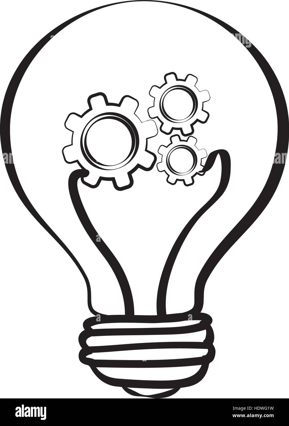 Bulb light draw icon vector illustration graphic design Stock Vector ...