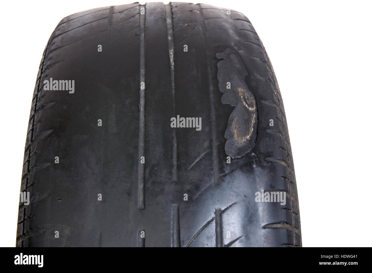 Old tires stacked, isolated on white background Stock Photo - Alamy