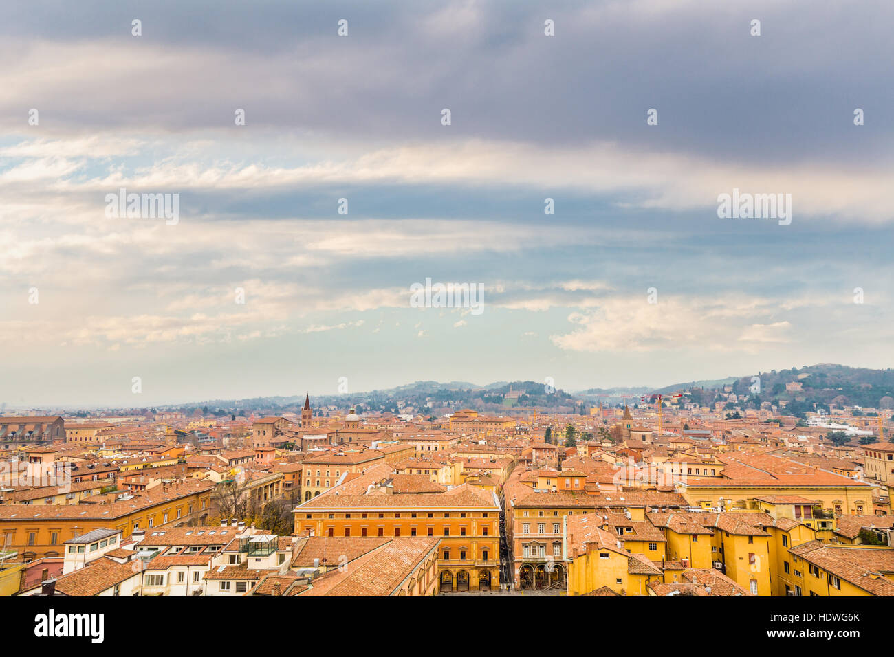 Aerial cityscape view of Bologna in Italy Stock Photo - Alamy