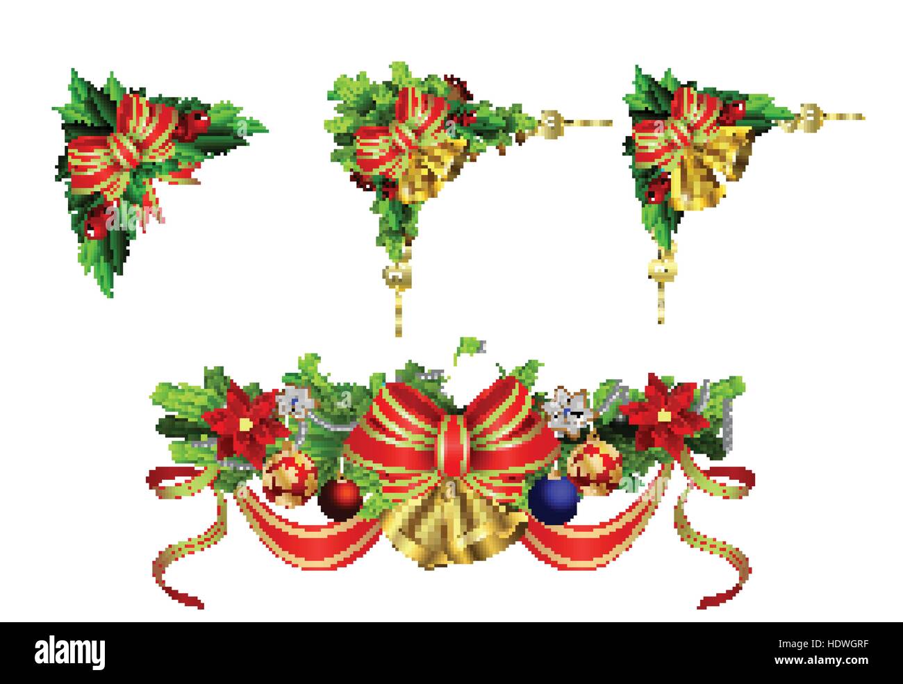 Holly berries cutout Stock Vector Images - Alamy