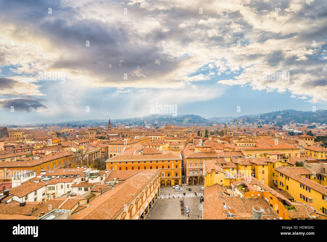 Aerial cityscape view of Bologna in Italy Stock Photo - Alamy