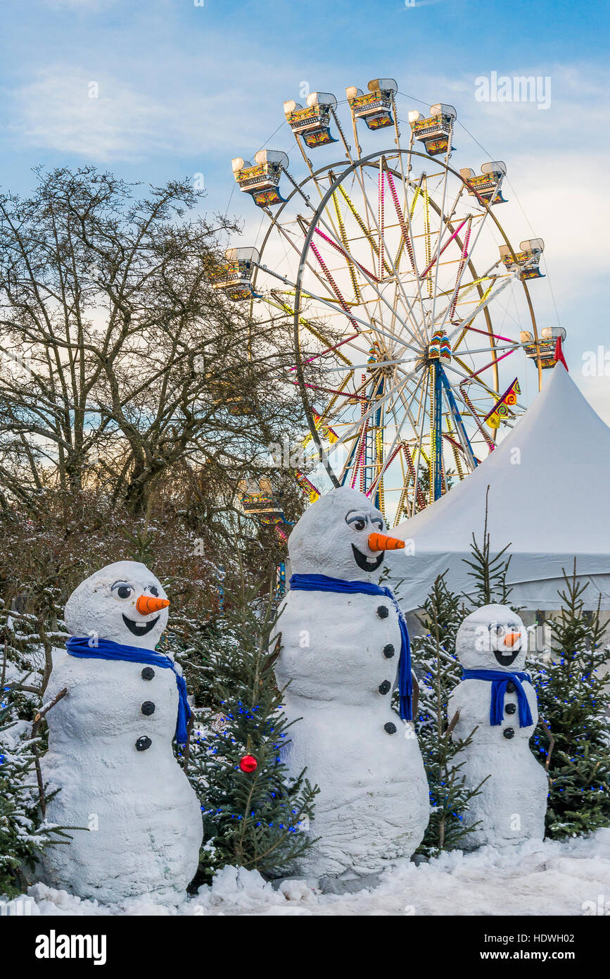 British columbia canada holiday season vancouver snowman snowmen winter ...