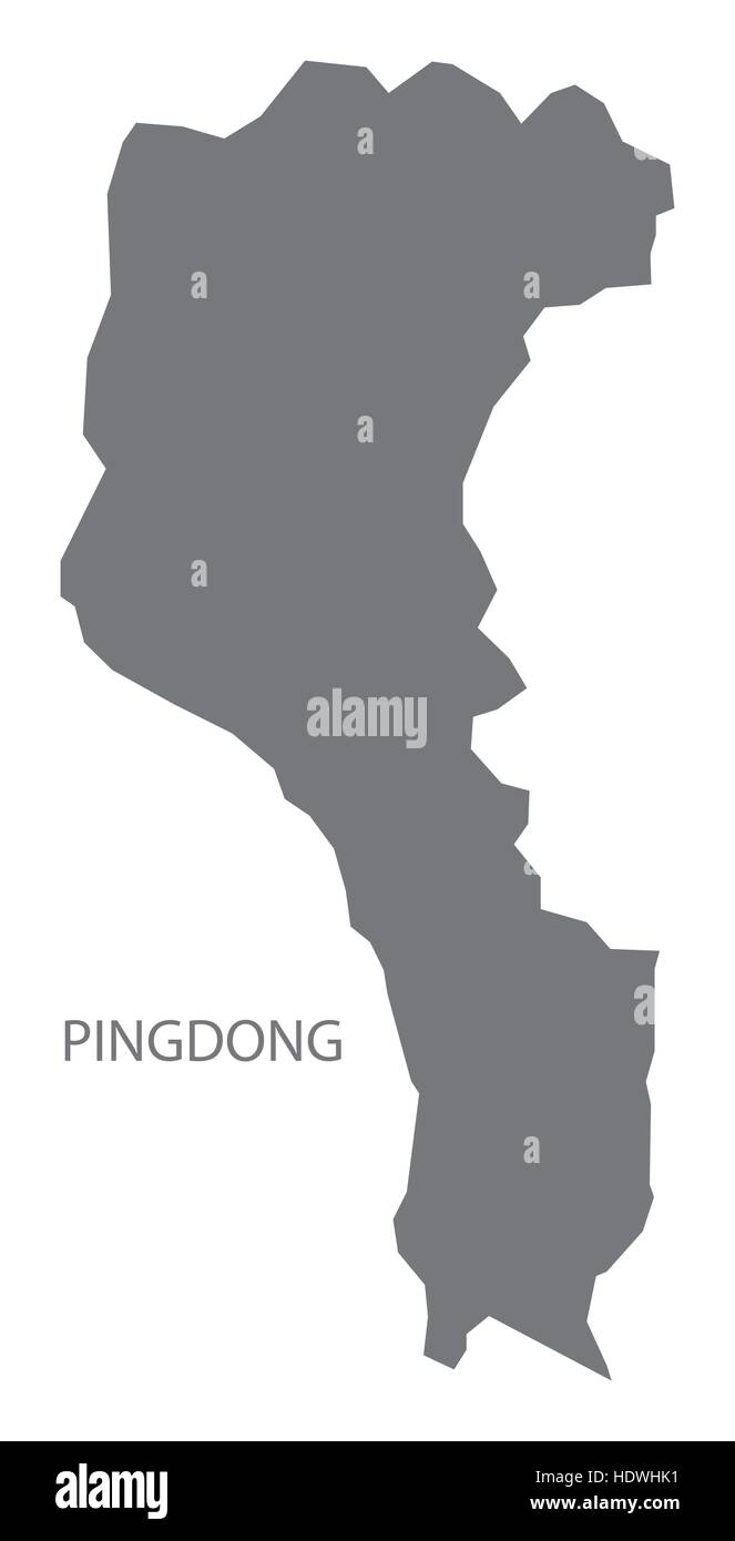 Pingdong Taiwan Map grey Stock Vector Image & Art - Alamy