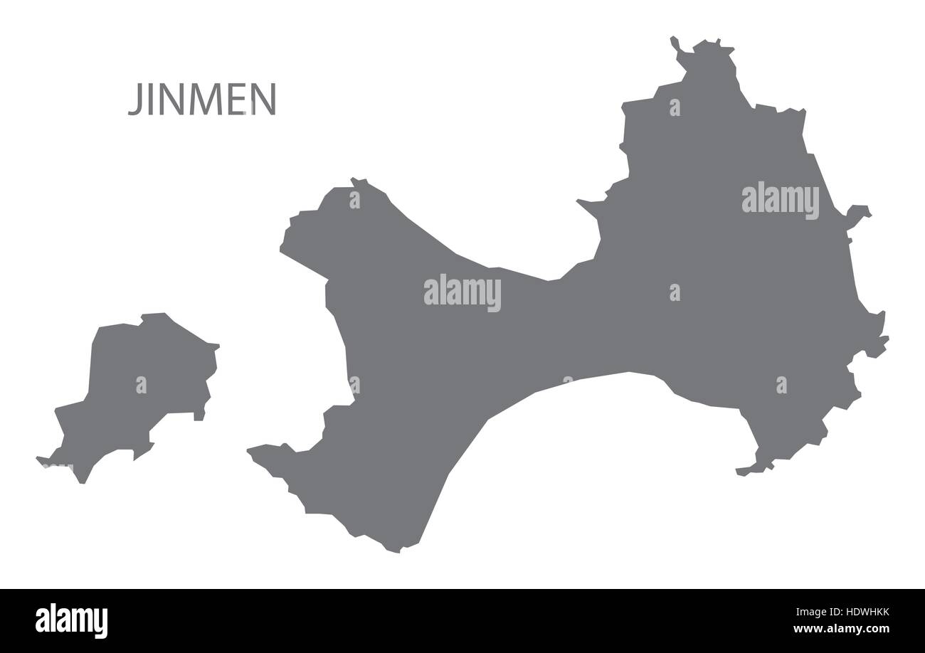 Jinmen Taiwan Map grey Stock Vector Image & Art - Alamy