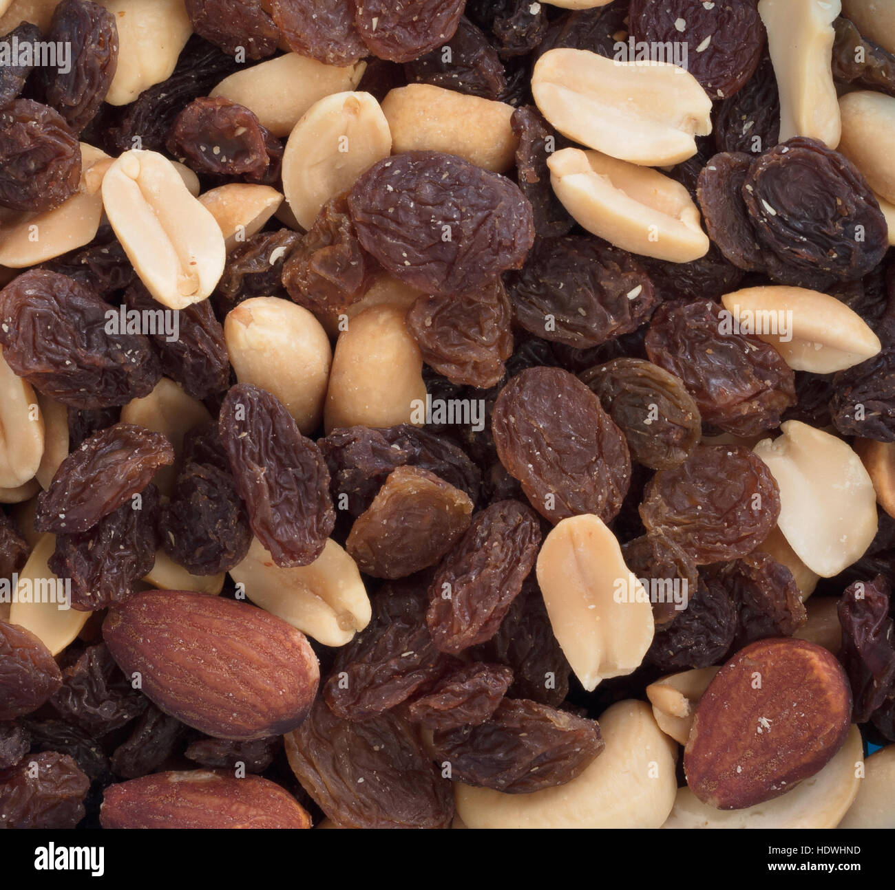 Close-up top view mix different of nuts and dried fruits isolated Stock ...