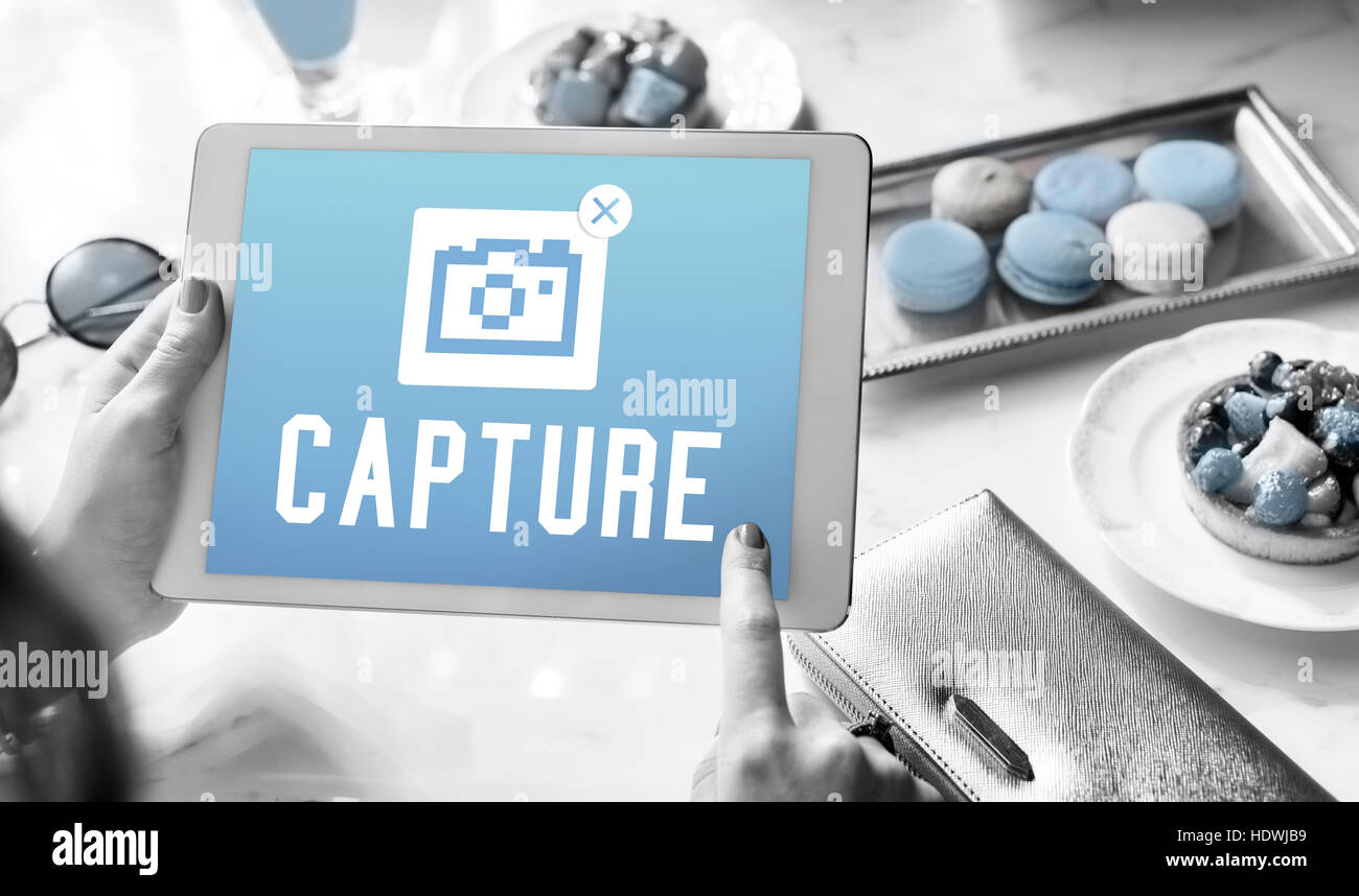 Capture Photographer Camera Icon Graphic Concept Stock Photo - Alamy