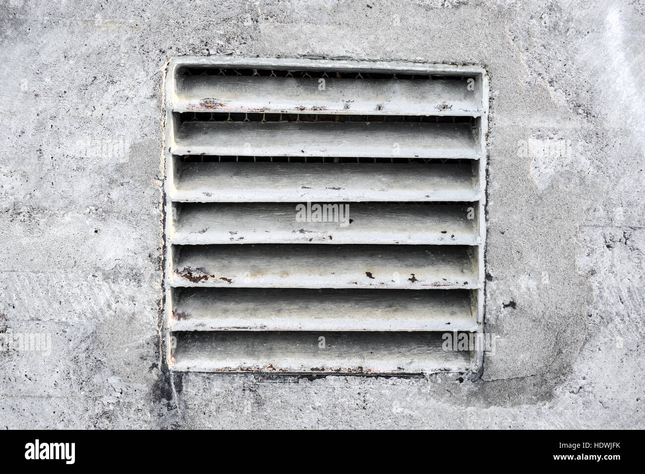 Concrete wall with vent Stock Photo - Alamy