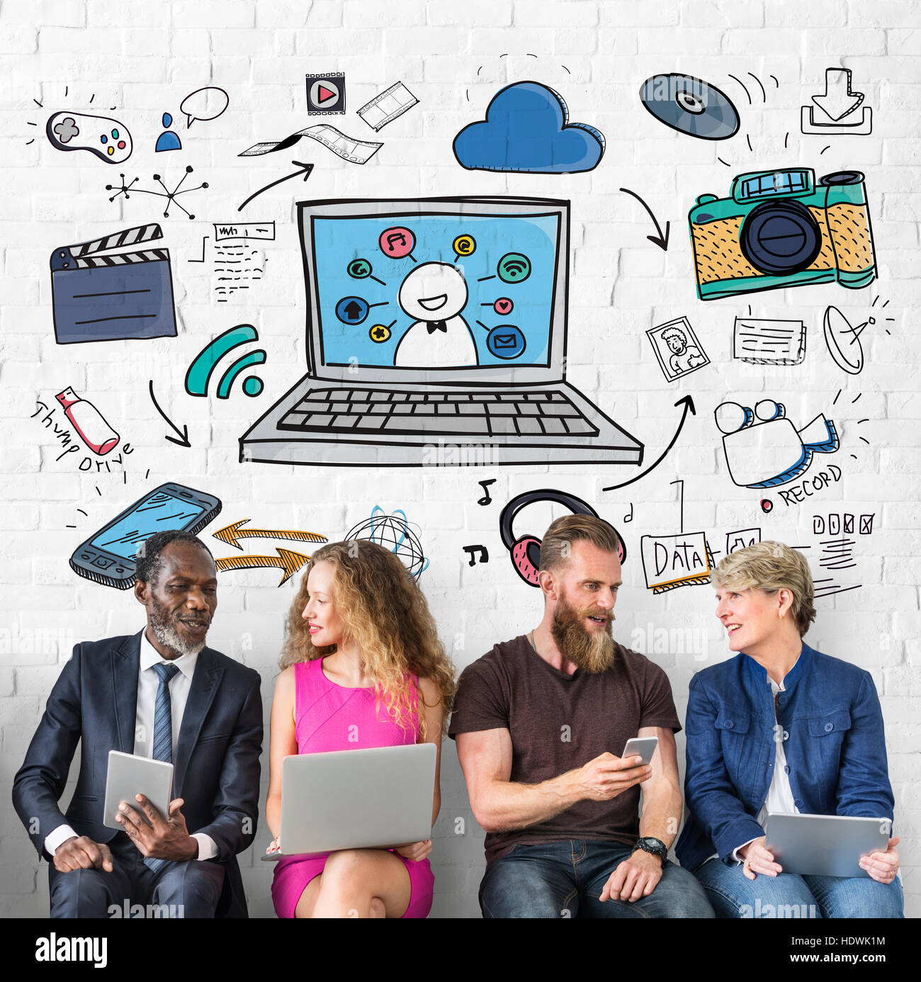 Social Media Internet Technology Concept Stock Photo - Alamy