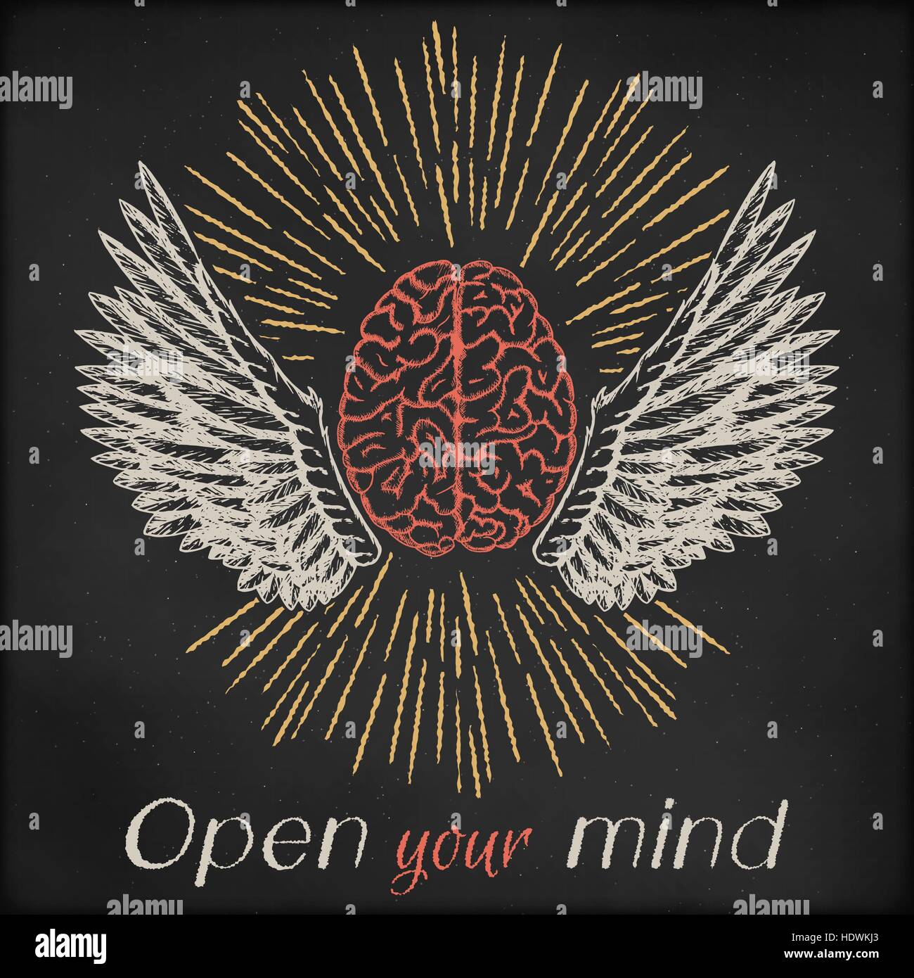 Hand drawn vector sketch illustration - creative vintage tee shirt ...