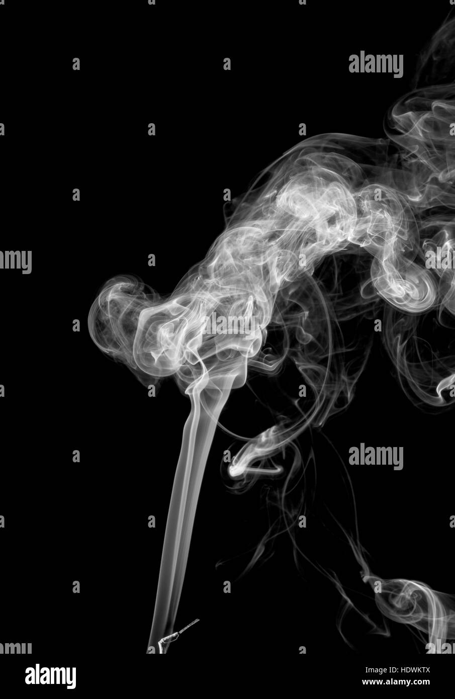 Abstract light smoke on a dark background Stock Photo - Alamy