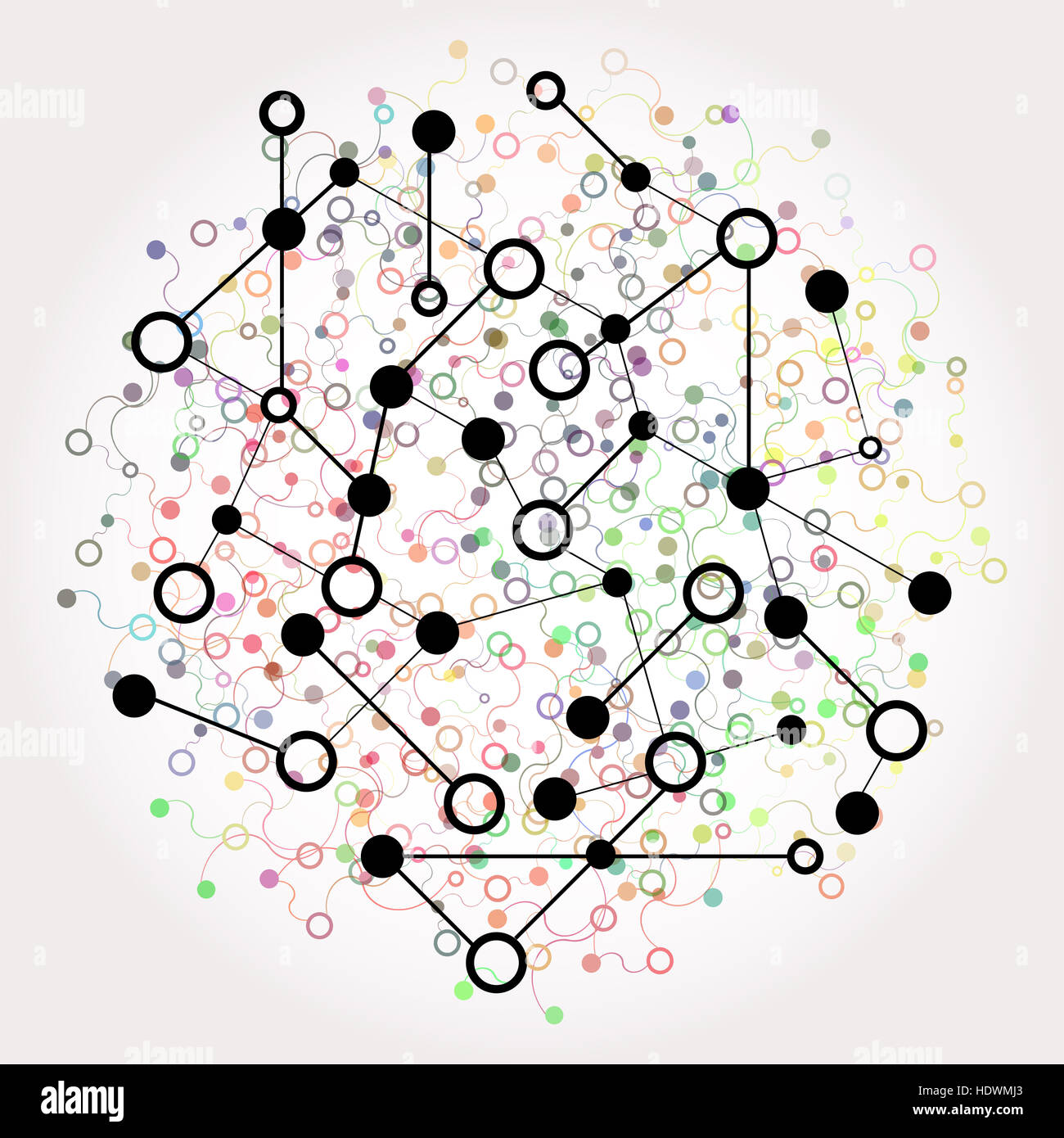 Social Network Graphic Concept. Abstract Background with Dots Array and Lines. Geometric Modern ...