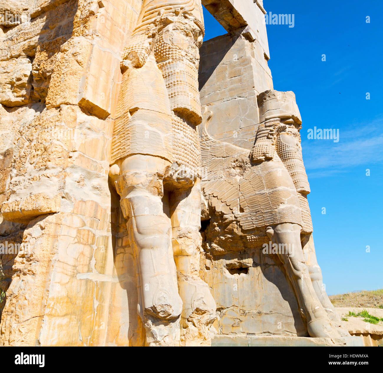 in iran near persepolis the old ruins historical destination monuments ...
