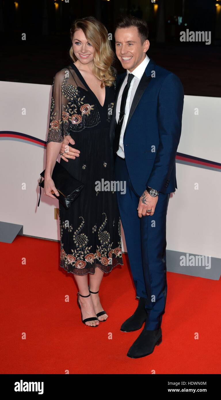 Danny Jones and his wife Georgia arriving at the Sun Military Awards ...