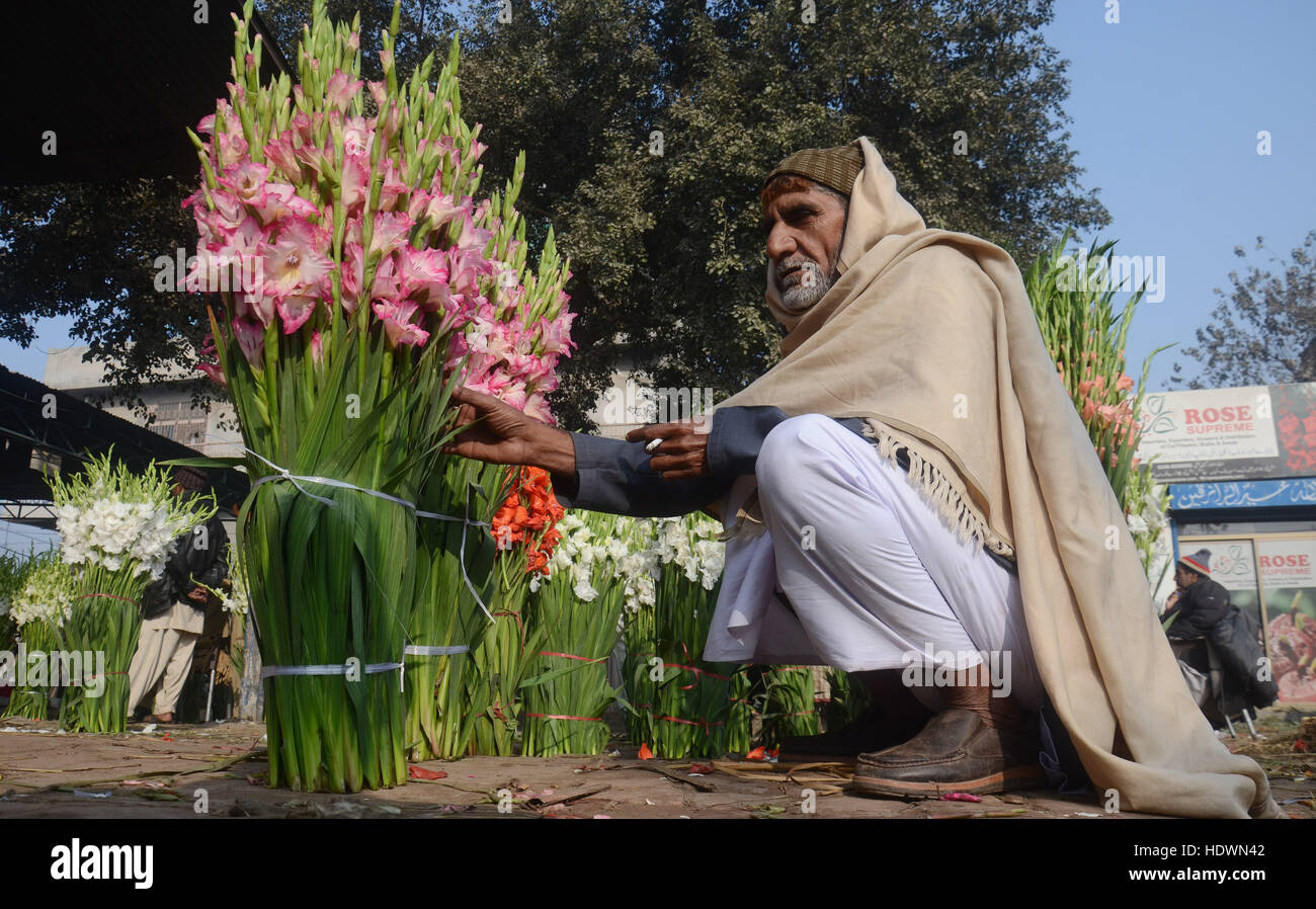 Lahore, Punjab, Pakistan. 14th Dec, 2016. Pakistani Flower wholesalers ...