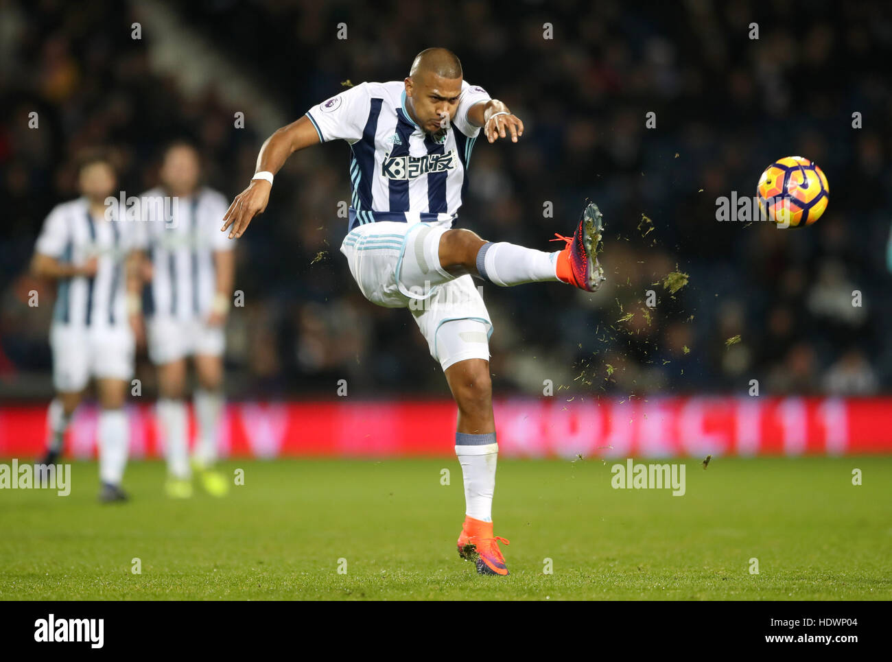 West Bromwich Albion's Jose Salomon Rondon has a shot on goal during ...
