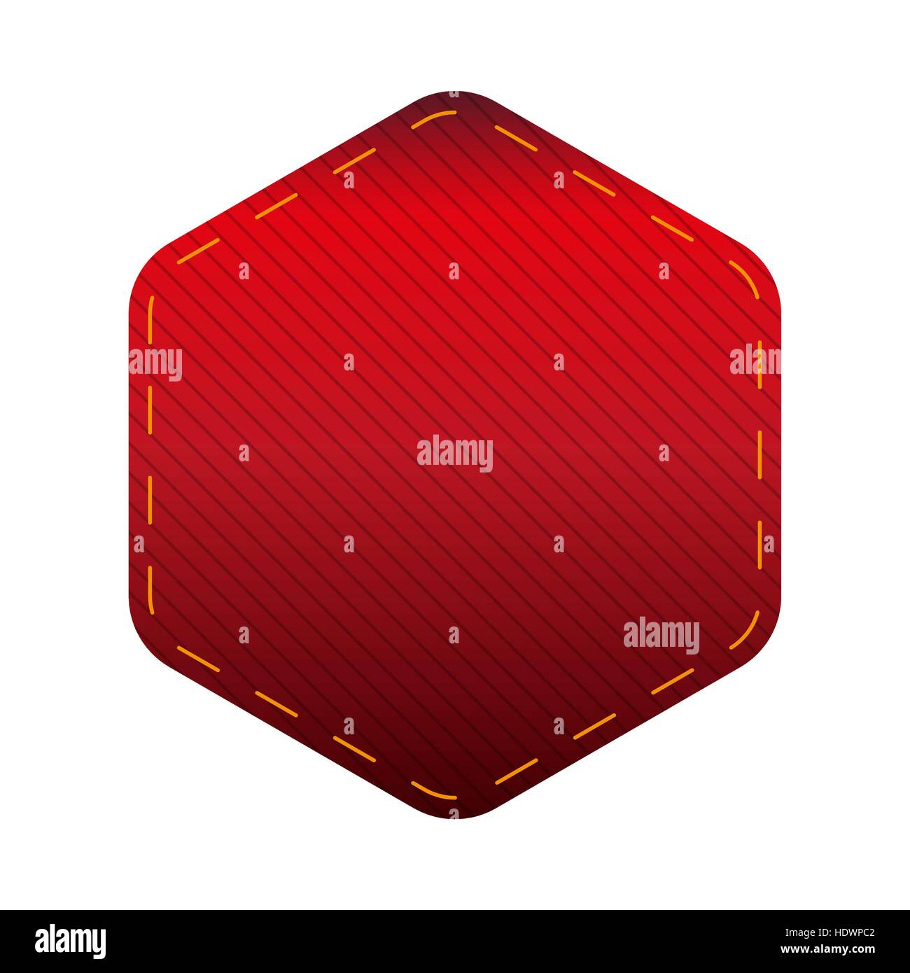 Empty Hexagon patch sticker vector Stock Vector Image & Art - Alamy