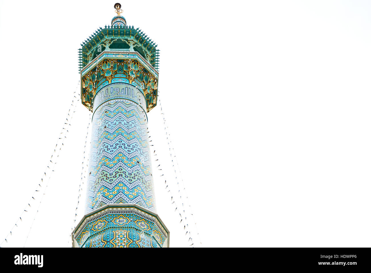 in iran islamic mausoleum old architecture mosque minaret near the sky Stock Photo - Alamy