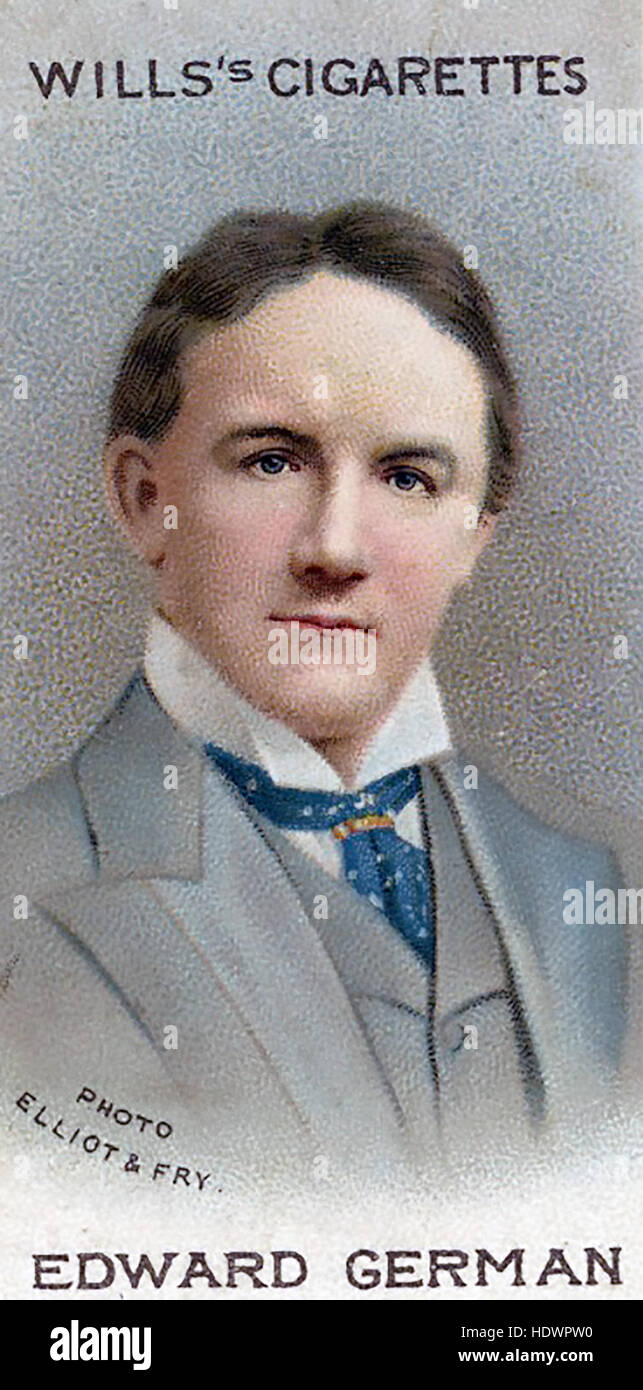 EDWARD GERMAN (1862-1936) English composer on a Will's cigarette card ...