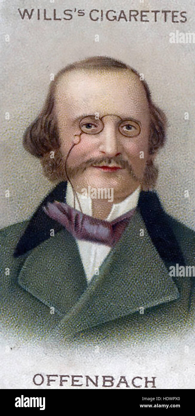 JACQUES OFFENBACH (1819-1880) German-born French composer on a Will's ...