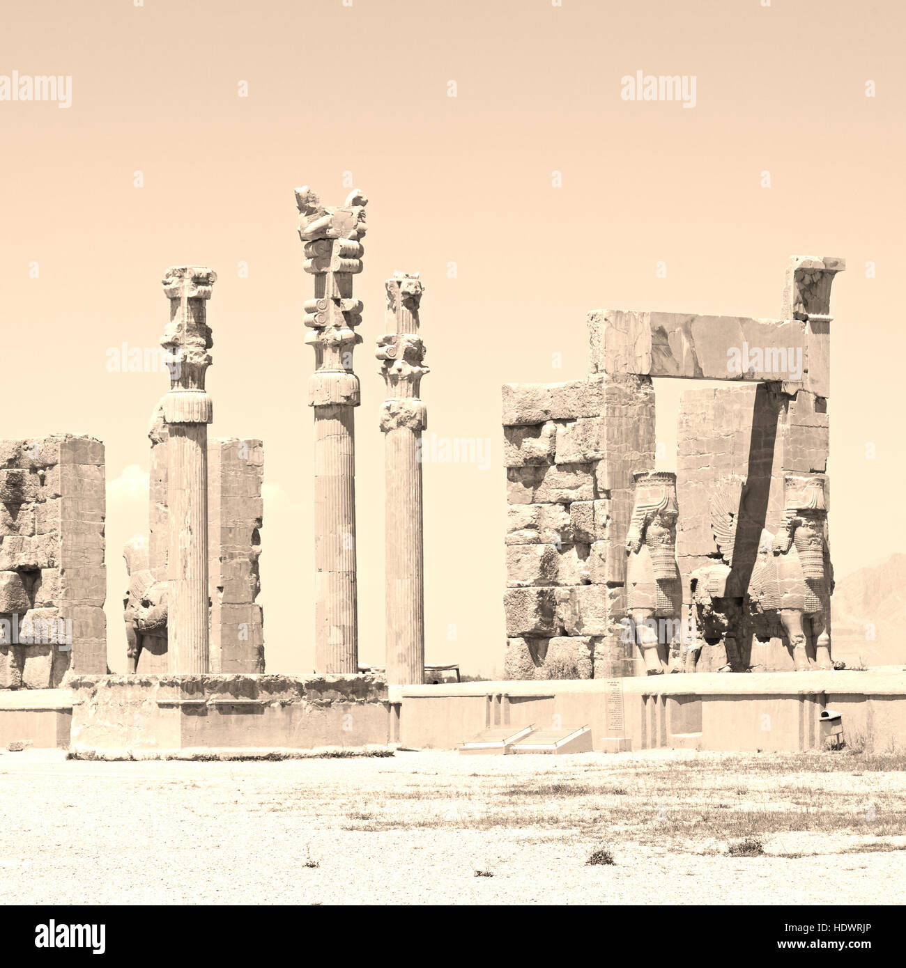 in iran persepolis the old ruins historical destination monuments and ...