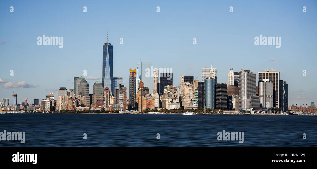 skyscrapers of the Manhattan skyline Stock Photo - Alamy