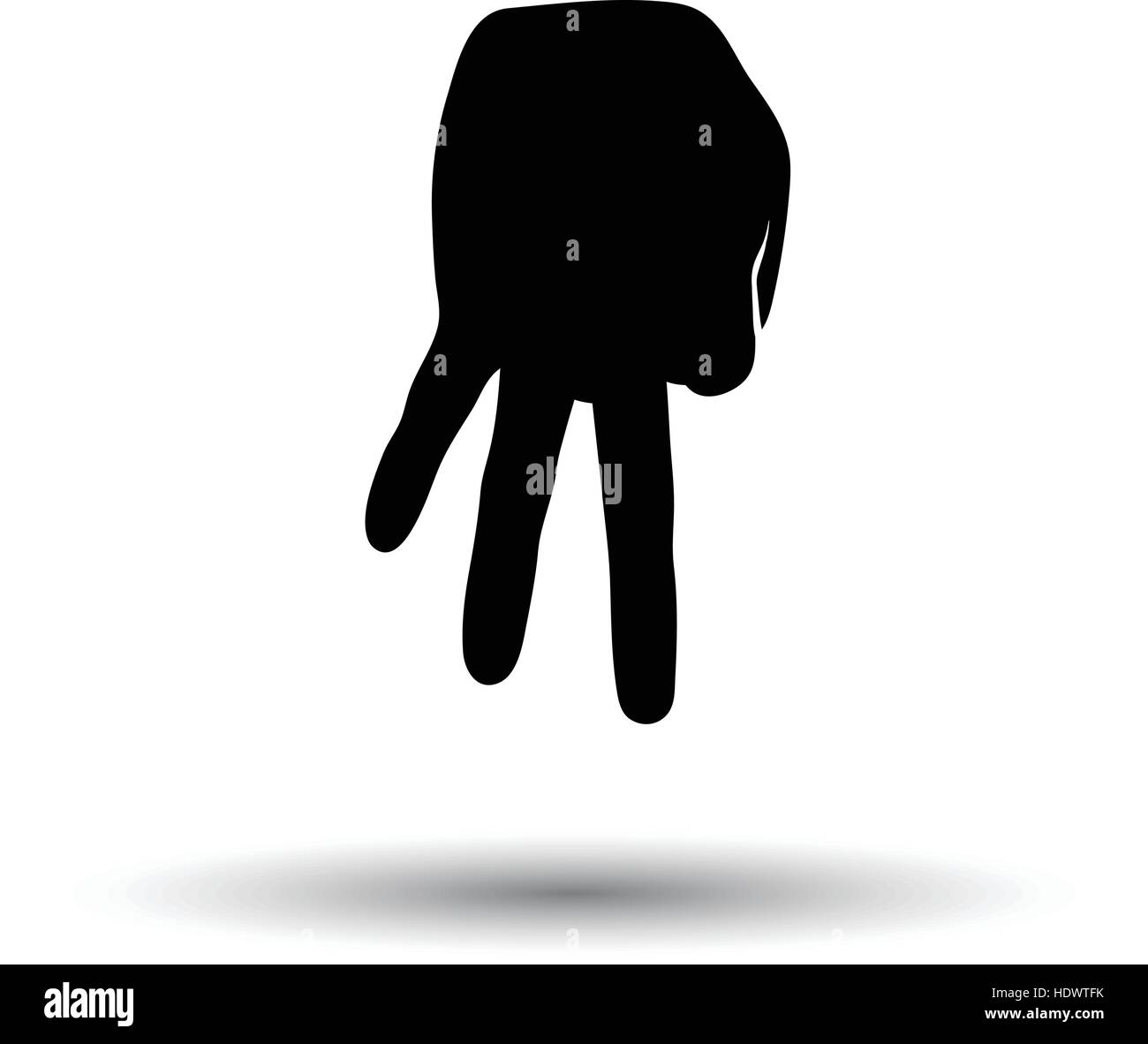 Baseball catcher gesture icon. White background with shadow design ...