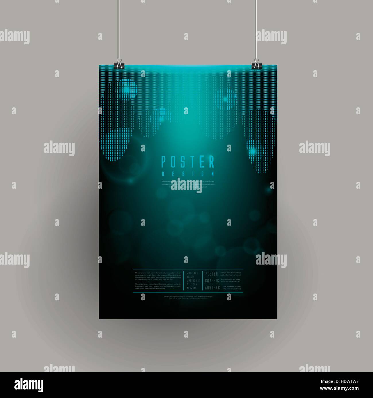 abstract wave element poster design isolated over grey Stock Vector ...