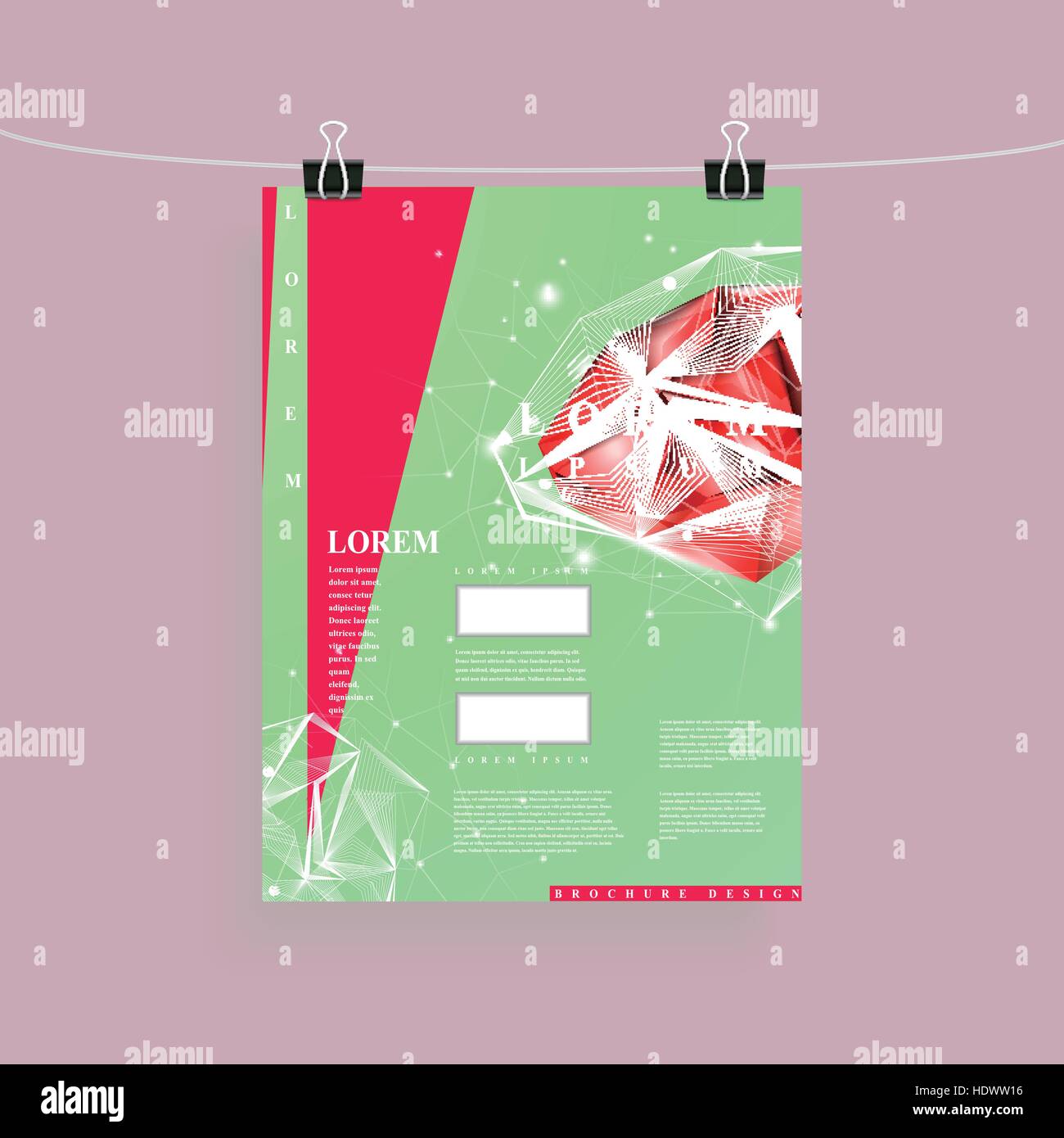 gorgeous poster template design with exquisite diamond elements Stock ...