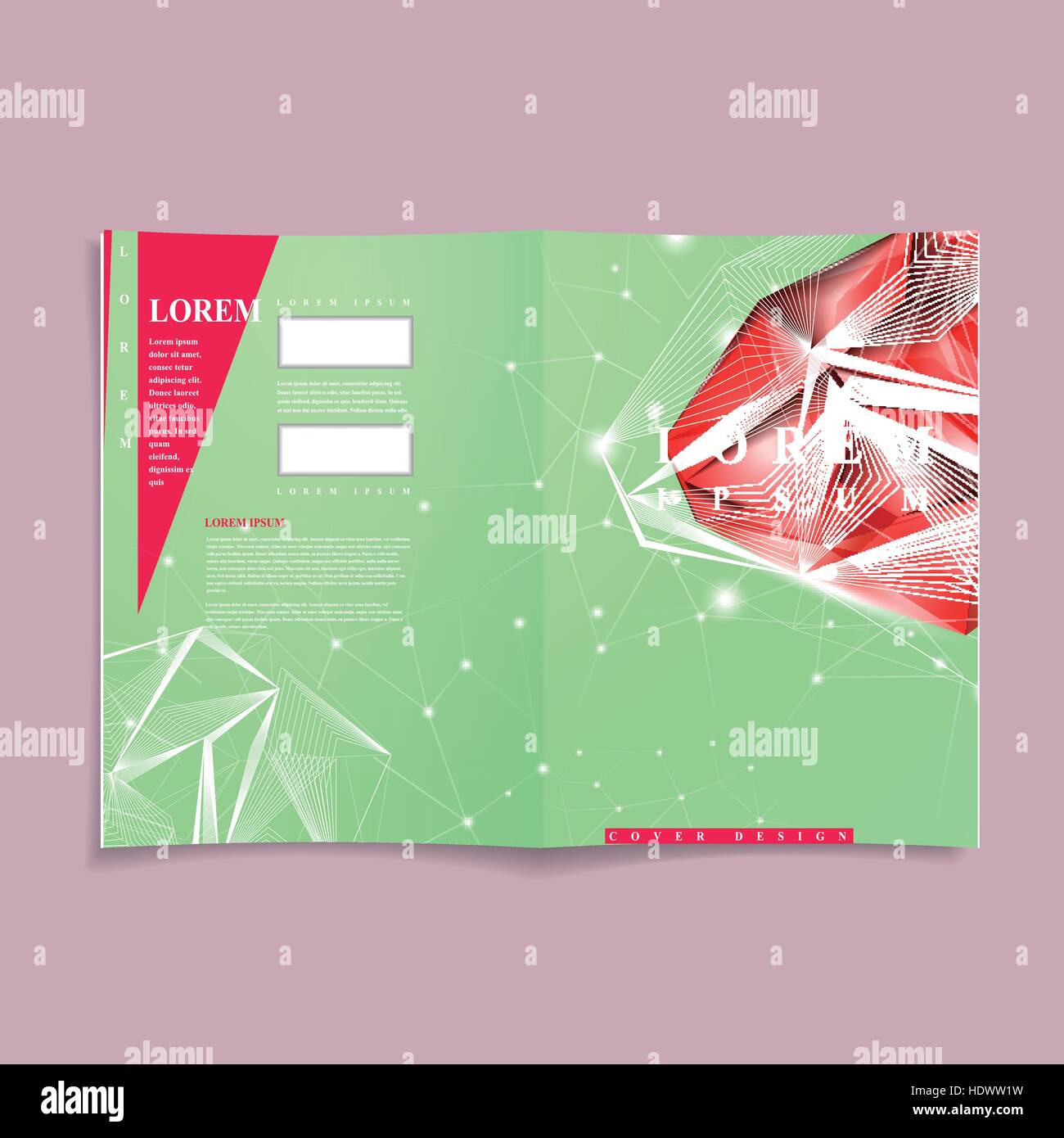 gorgeous book cover template design with exquisite diamond elements ...