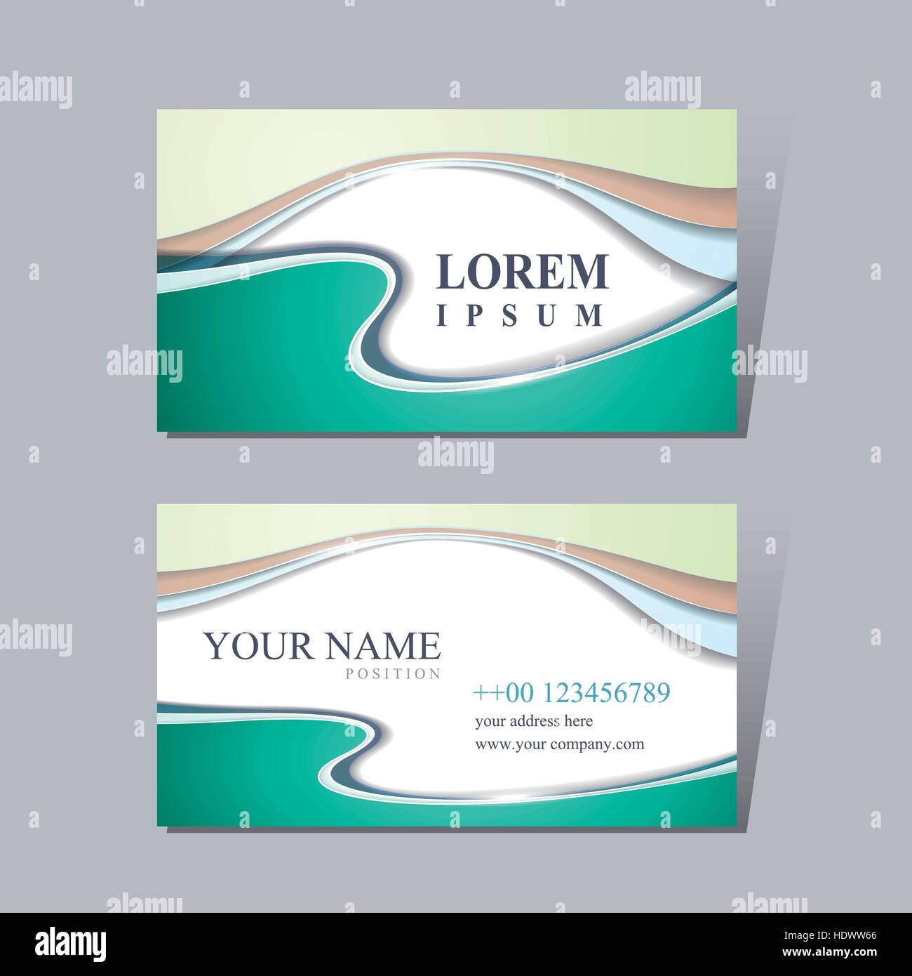 Modern business card design template hi-res stock photography and ...