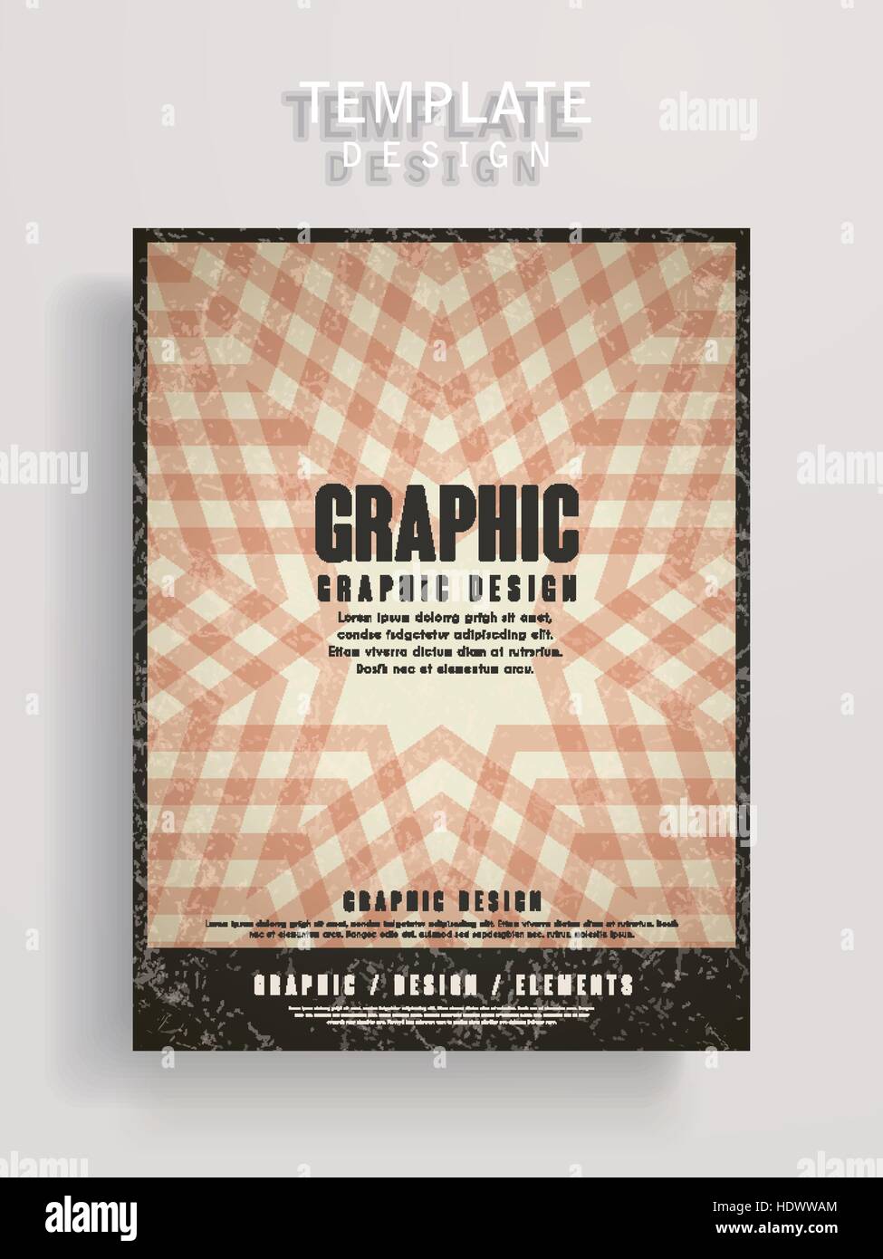 Retro poster template Stock Vector Images - Alamy