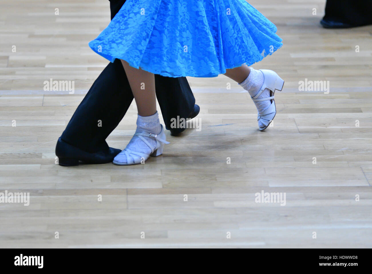 Feet dancing girls on the dance floor Stock Photo - Alamy