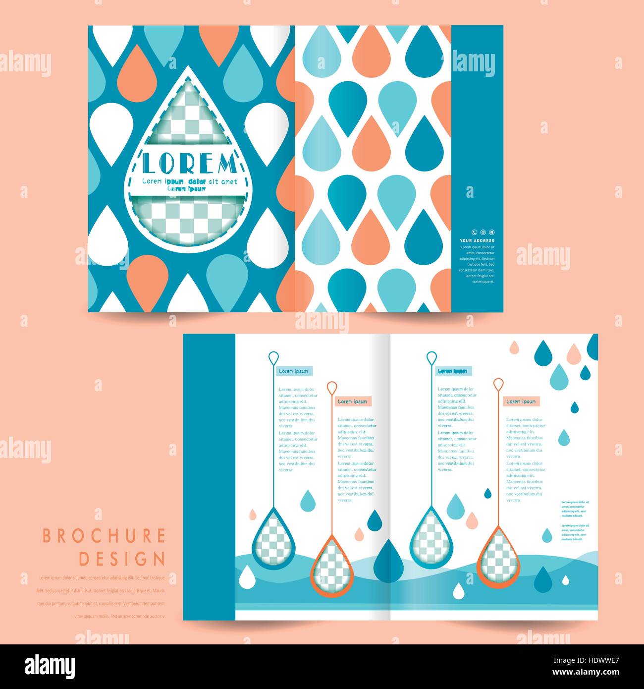 Half drop design hi-res stock photography and images - Alamy