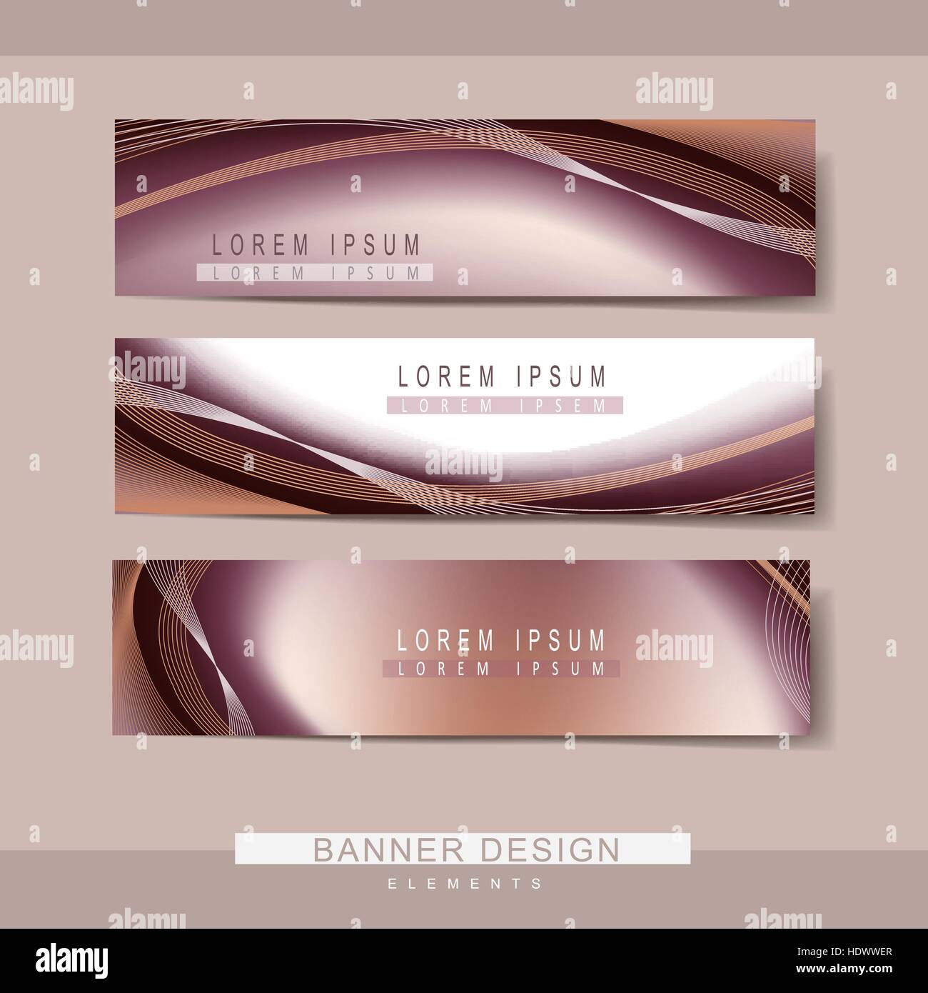 futuristic style banner template design with streamline elements Stock ...