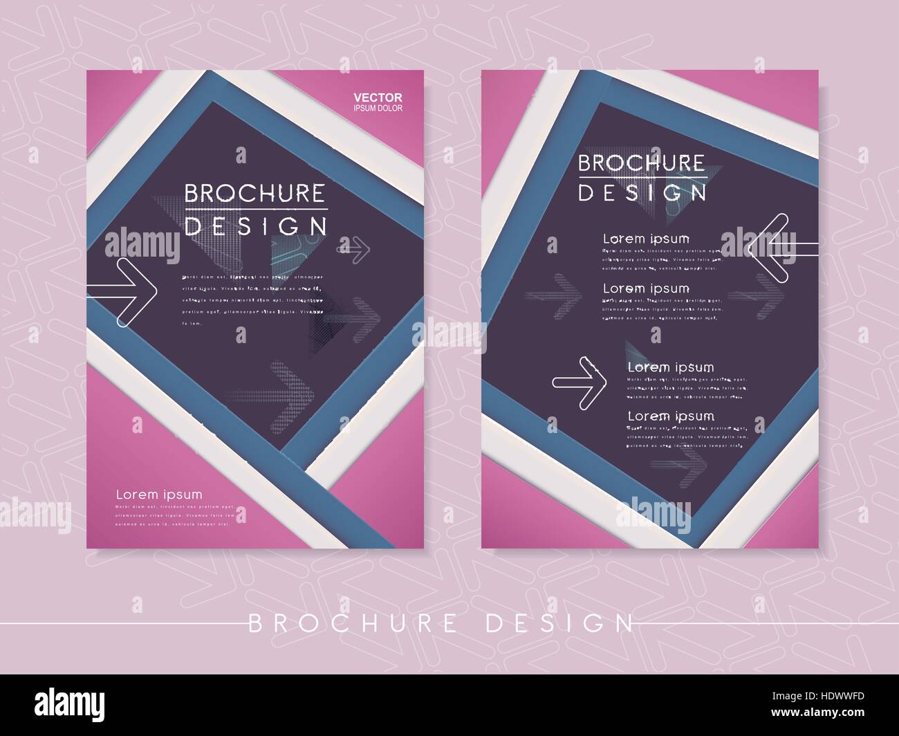 modern poster template design in purple and blue Stock Vector Image ...